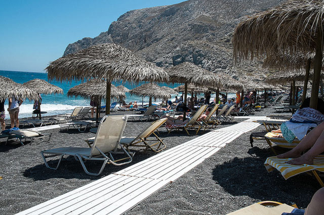 Kamari - Besøg Kamari på Santorini